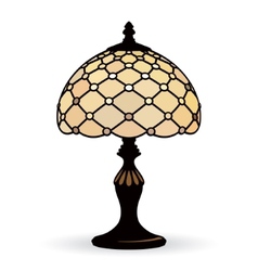 Table lamp with crystal Royalty Free Vector Image