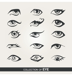 Various male eye shapes Royalty Free Vector Image