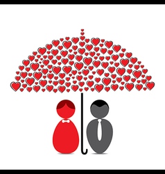 Couple under love tree Vector Image by jackrust - Image #351036 - VectorStock