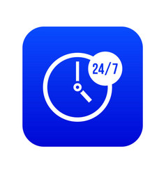 Blue telephone icon Royalty Free Vector Image - VectorStock