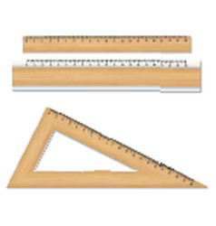School instruments rulers set Royalty Free Vector Image