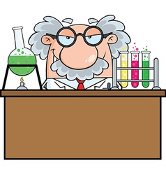 Scientist cartoon Royalty Free Vector Image - VectorStock