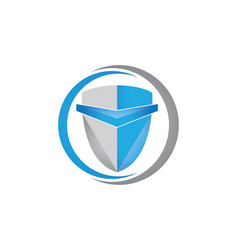 Security guard logo design shield template Vector Image