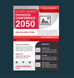 Modern business flyer template creative flyer Vector Image