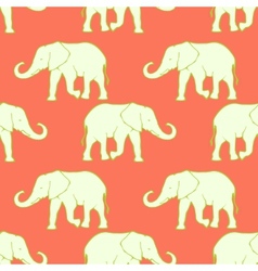 Seamless pattern with hand drawn silhouette Vector Image