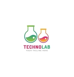 Laboratory symbols science and chemistry icons Vector Image