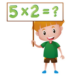 Boy cartoon holding gold trophy Royalty Free Vector Image