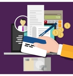 Professional id card template with yellow details Vector Image