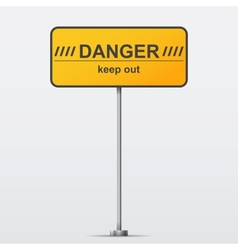 Empty blank sign board drawing Royalty Free Vector Image