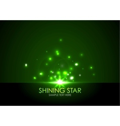 Star frame shining circle banner isolated Vector Image