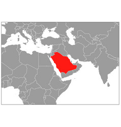 Geometric map of saudi arabia Royalty Free Vector Image