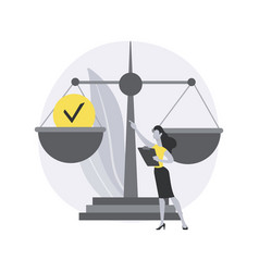 Accountability abstract concept Royalty Free Vector Image