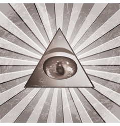 Triangel eye Royalty Free Vector Image - VectorStock