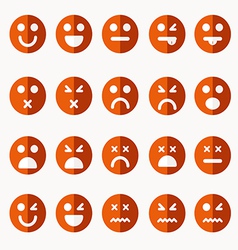Set of different emoticons vector