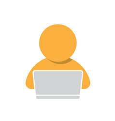 Business person user icon Royalty Free Vector Image