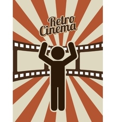 Retro cinema sign 1 Royalty Free Vector Image - VectorStock