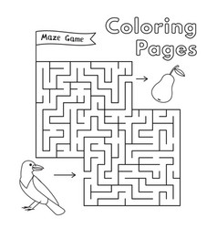 Cartoon beetle coloring book game for kids Vector Image