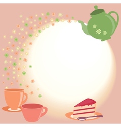 Tea party Royalty Free Vector Image - VectorStock