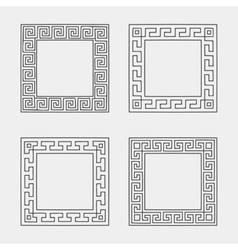 Square frame with cutout paper border Royalty Free Vector