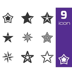 Linear stars set Royalty Free Vector Image - VectorStock