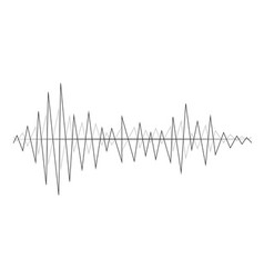 Sound waves lines audio equalizer technology Vector Image