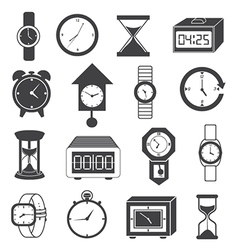 Set clock Royalty Free Vector Image - VectorStock