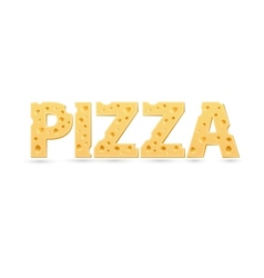 Pizza word comic book coloring Royalty Free Vector Image