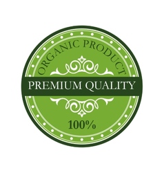 Guaranteed premium quality gold sign round label Vector Image