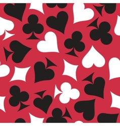 Playing cards seamless background pattern Vector Image