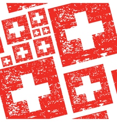 Distressed grunge american flag seamless pattern Vector Image