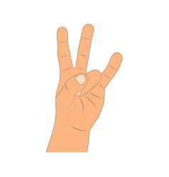 Human male arm left side Royalty Free Vector Image