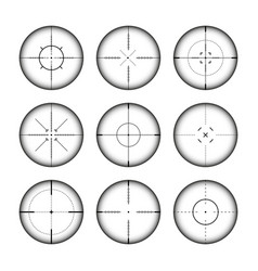 Sniper aim pointer weapon targeting pointers Vector Image