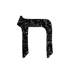 Hebrew letter kaf Royalty Free Vector Image - VectorStock