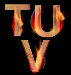 Abc alphabet watercolor letters over white Vector Image