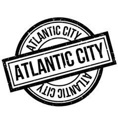 Atlantic city skyline new jersey flag usa sticker Vector Image