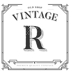 Alphabet font all letters set with classy stylish Vector Image