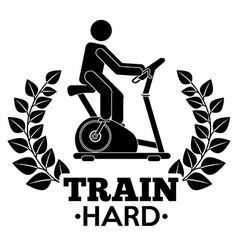 Train hard Royalty Free Vector Image - VectorStock