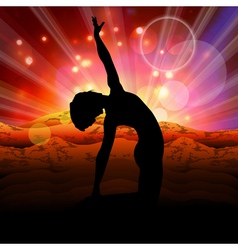Yoga background Royalty Free Vector Image - VectorStock