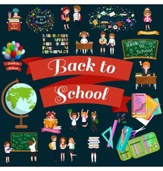 Back to school Royalty Free Vector Image - VectorStock
