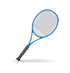 Object tennis racket and ball Royalty Free Vector Image