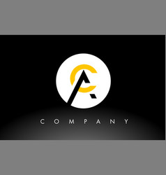 A c letter logo design creative ac letters icon Vector Image