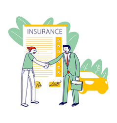 Insurance company agent infographics design Vector Image