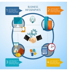 Business thinking arrow infographics template Vector Image