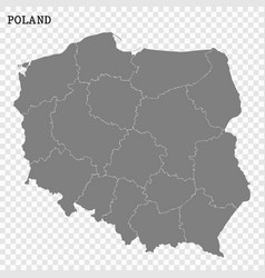 High quality map with borders Royalty Free Vector Image