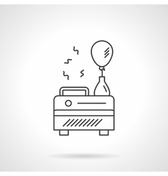 Set party balloons confetti with space for text Vector Image