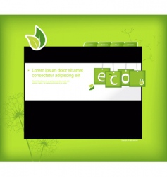 Natural template for eco website Royalty Free Vector Image