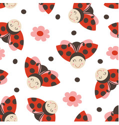 Ladybug on bike Royalty Free Vector Image - VectorStock