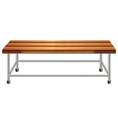 Park bench flat style Royalty Free Vector Image