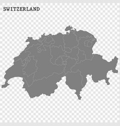 High quality map with borders Royalty Free Vector Image