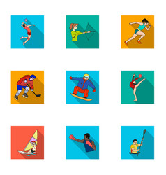 Olympic sports winter and summer a set Royalty Free Vector